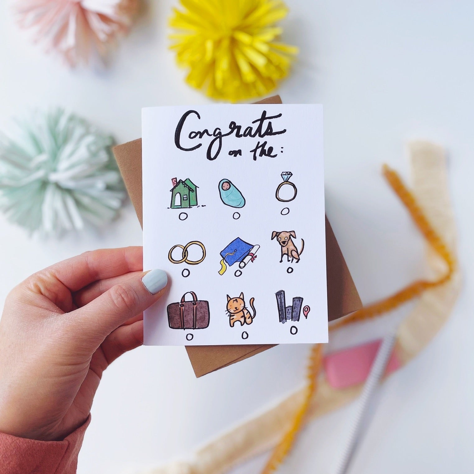 Congrats Card Pack of 8 – Tiny and Snail