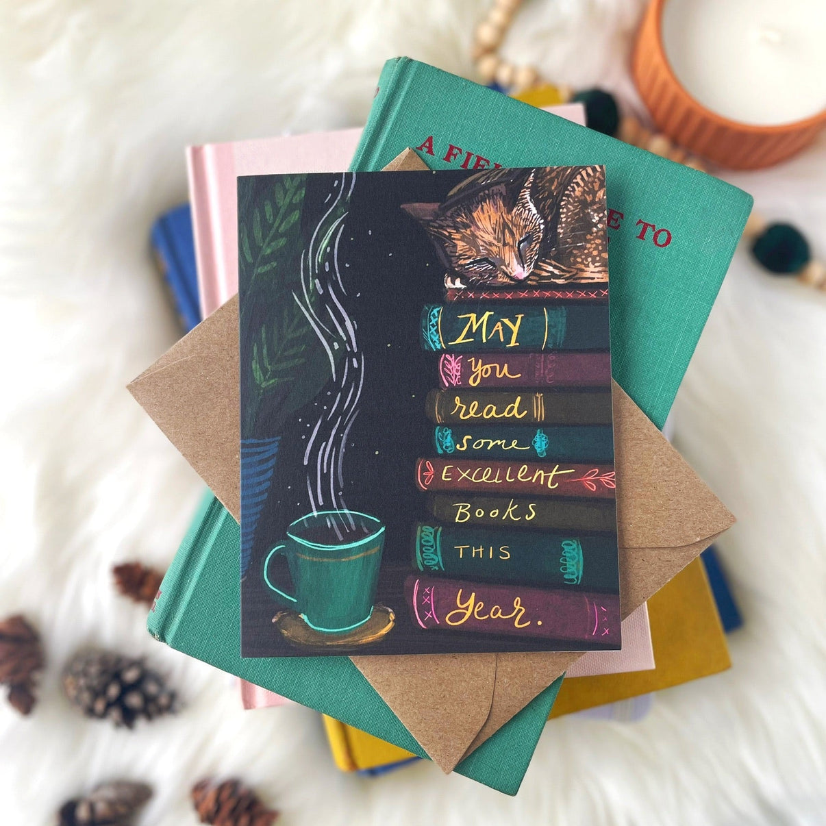 May You Read Some Excellent Books This Year — Birthday Card – Tiny and ...