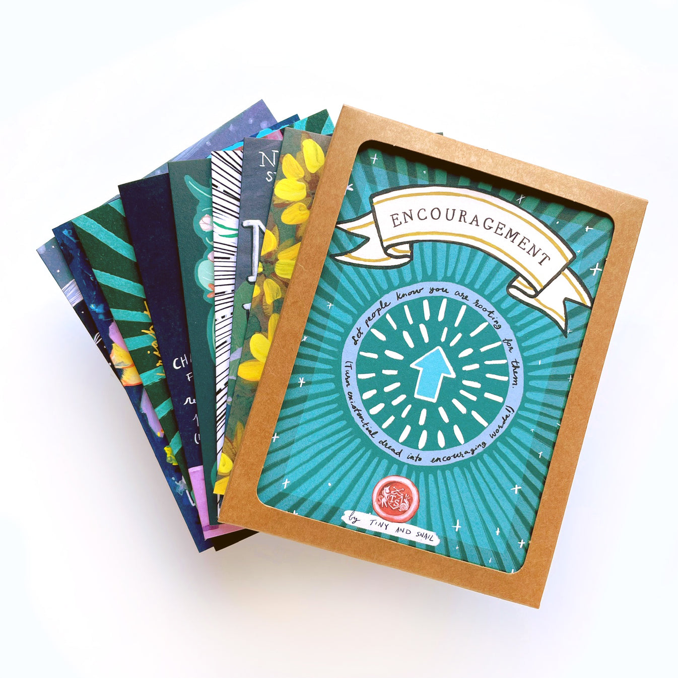 Encouragement Cards Pack of 8 – Tiny and Snail