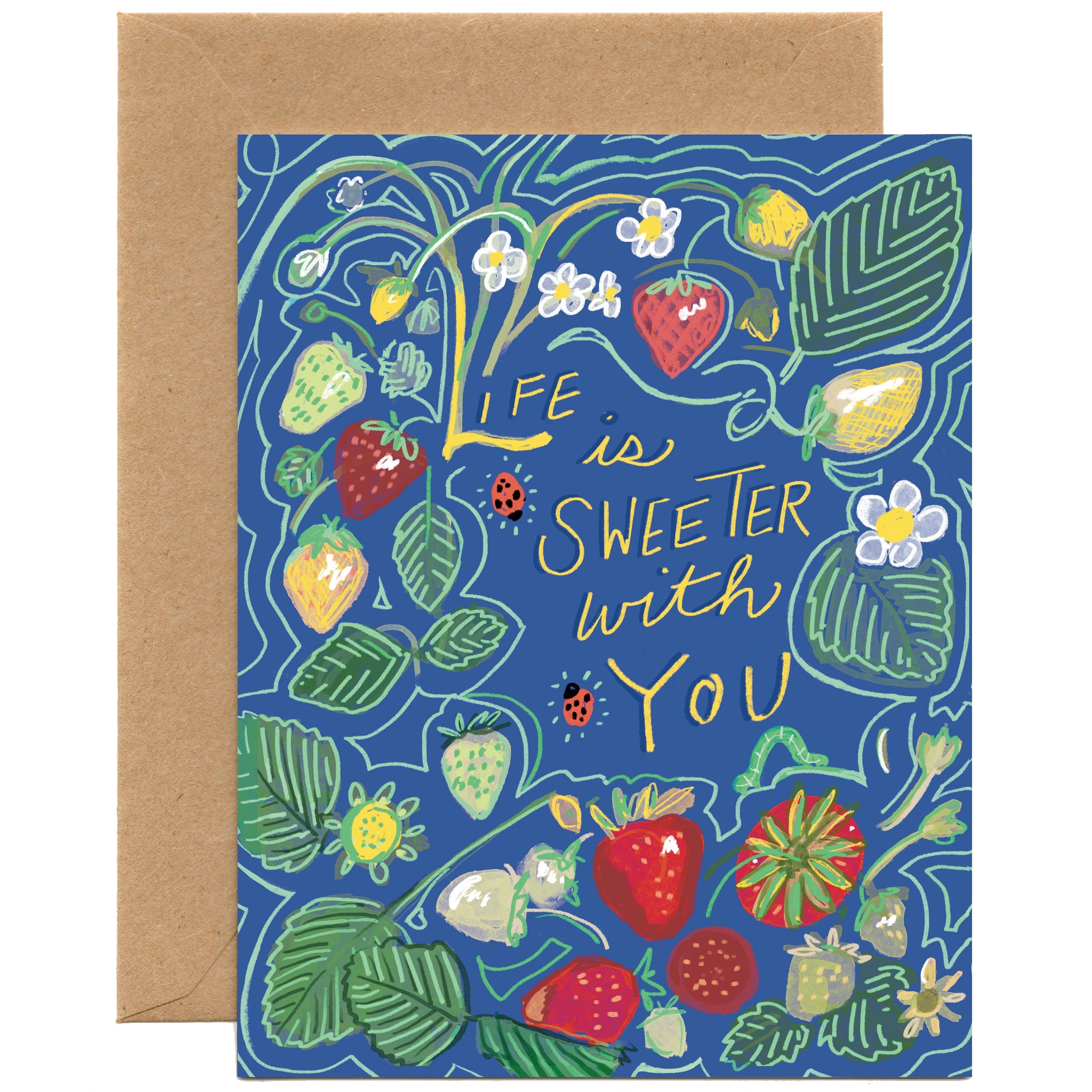 Life Is Sweeter With You (Strawberries and Ladybugs) — Valentine's Day ...