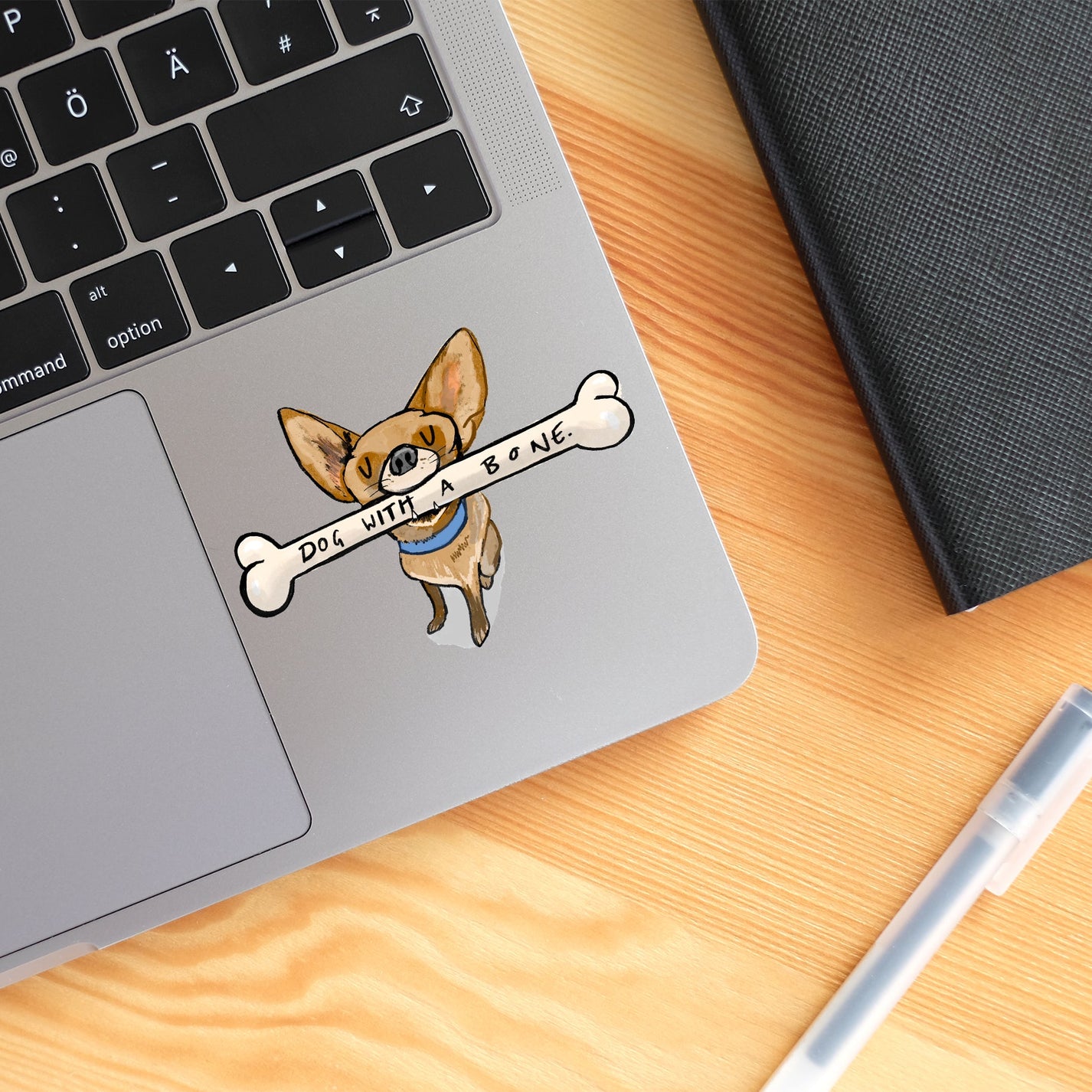 Dog with a Bone Sticker – Tiny and Snail
