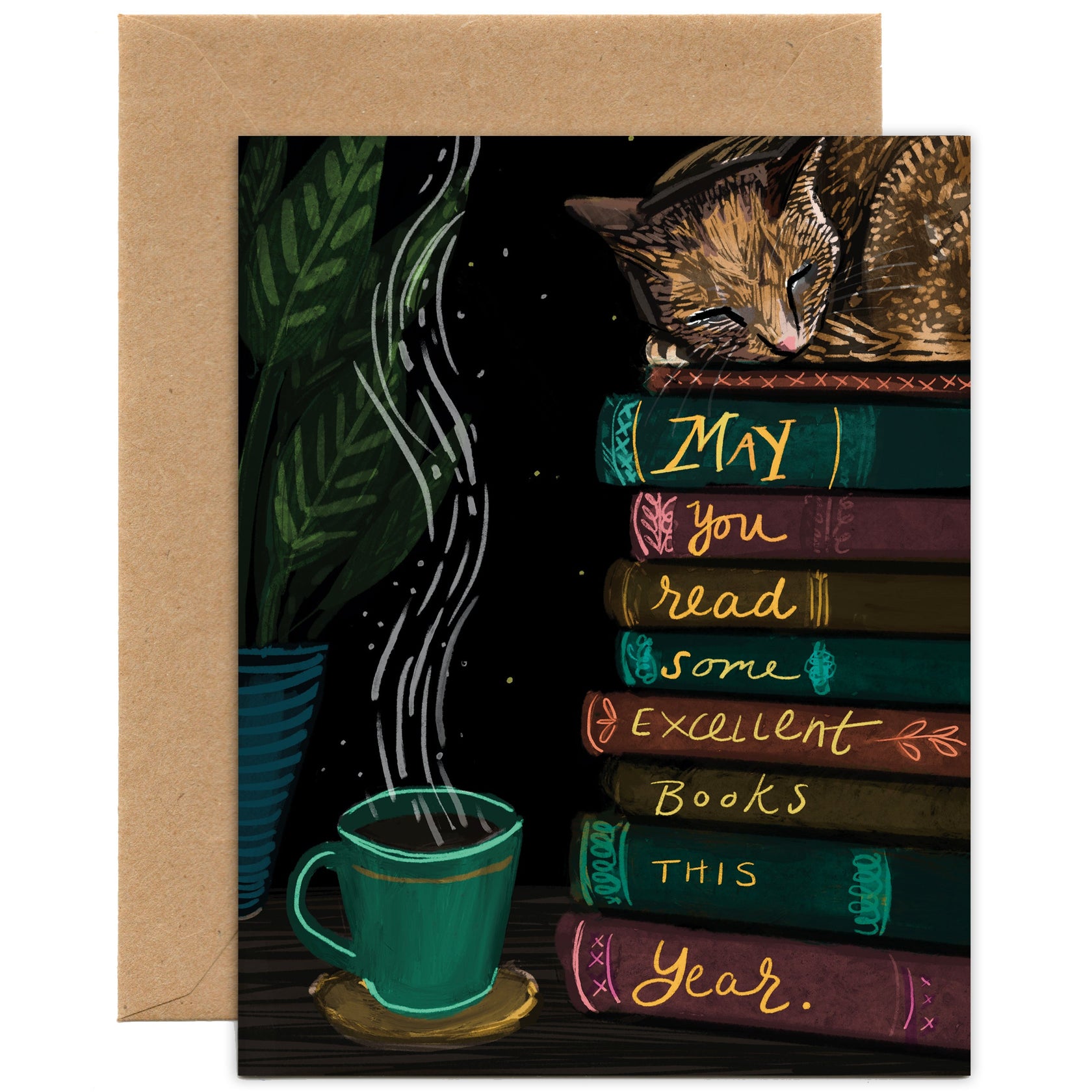 May You Read Some Excellent Books This Year — Birthday Card – Tiny and ...